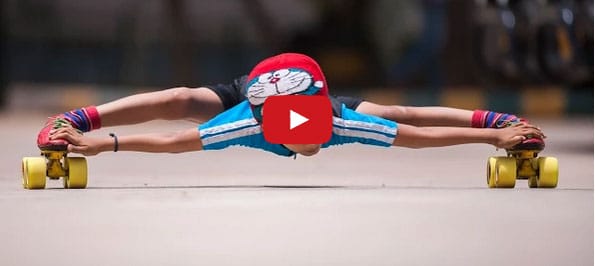 This Kids Limbo Roller Skating Skills = Mindblowing!