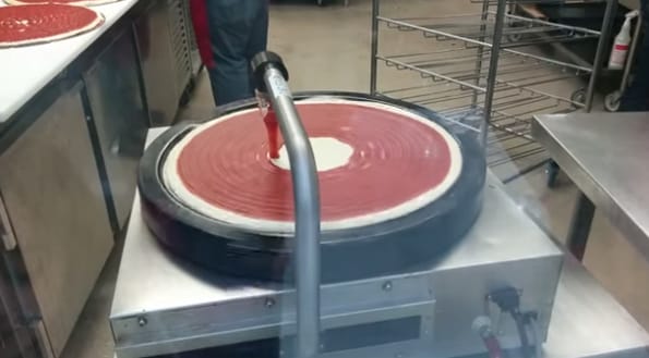 Costco's Pizza Sauce Machine In Action Is Sooo...